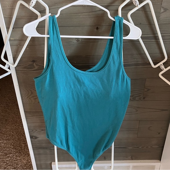 Rue21 | Tops | True By Rue2 Teal Thong Back Ribbed Tank Bodysuit Xl ...
